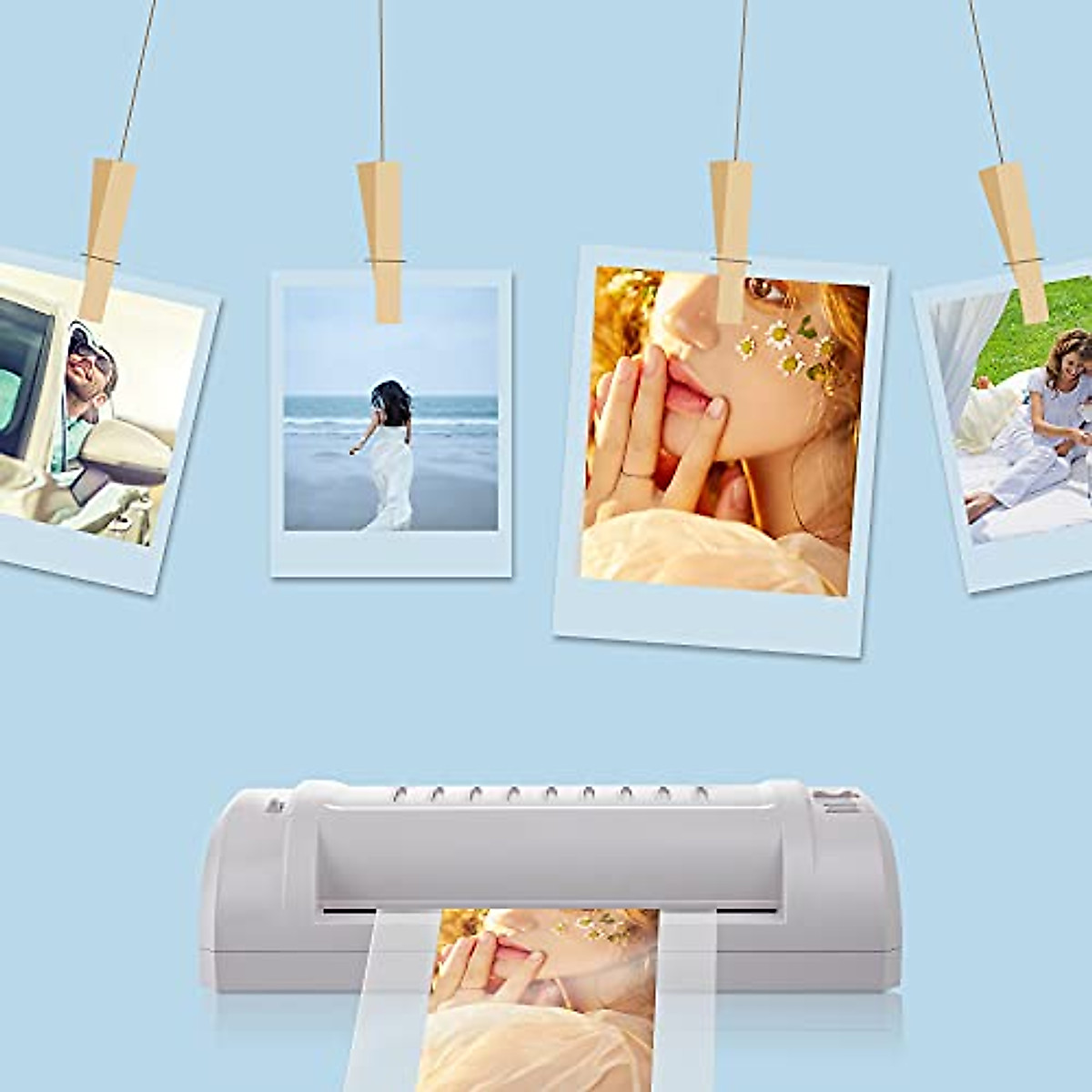 TINNIVI Thermal Laminating Pouches, 3Mil, 8.6"x12" Inches for Letter Size Products, Clear Laminating Sheets for Laminator Machine, 50 Pack