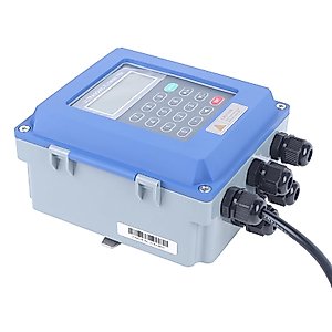 HYDIYGT Handheld Ultrasonic Flowmeter Clamp On Flow Meter Portable Liquid Flow Meter with TS-2，TM-1 Transducers for Copper and PVC Pipes