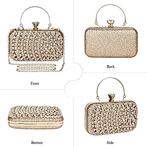 UBORSE Women Clutch Bag Glitter Rhinestone Evening Bag Elegant Evening Purse for Women Wedding Party Purse Handbag