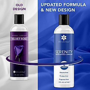 Intimate Rose Velvet Rose Intimate Lubricant Vaginal Moisturizer 8oz - Personal Water Based Lubricant for Women Pleasure & Couples