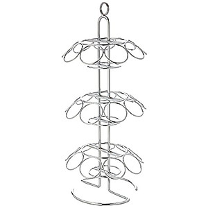 Tablecraft Disposable Holder, Holds 27 Cones, Chrome, 18 cm x 42.5 cm, Steel 18 x 18 x 42.5 cm