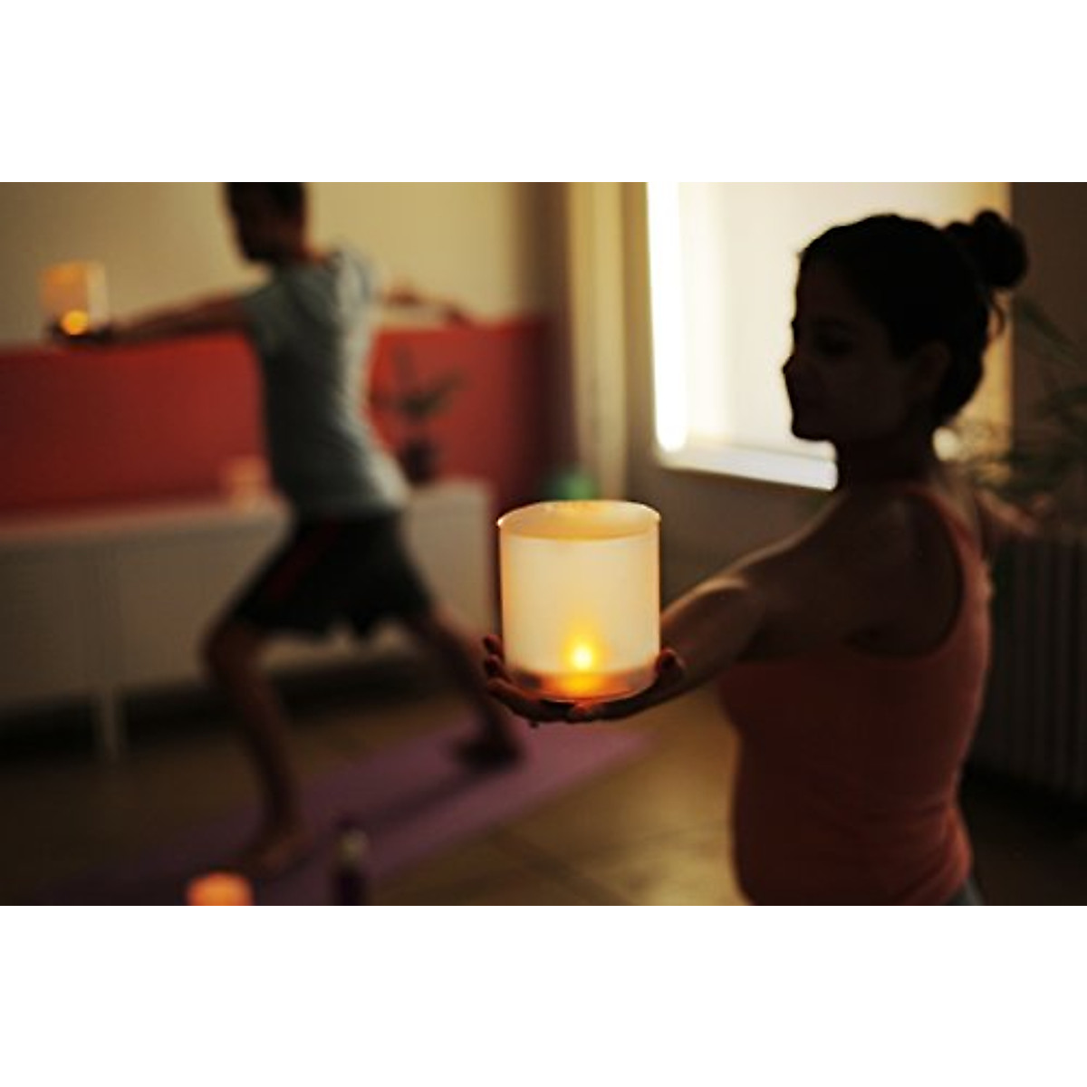 MPOWERD Luci Candle: Solar Inflatable Light, Get Peace of Mind That Traditional Candles Cannot Give, Glowing Amber Candle Flicker That Lasts Up to 18 Hours, No Batteries Needed, Waterproof