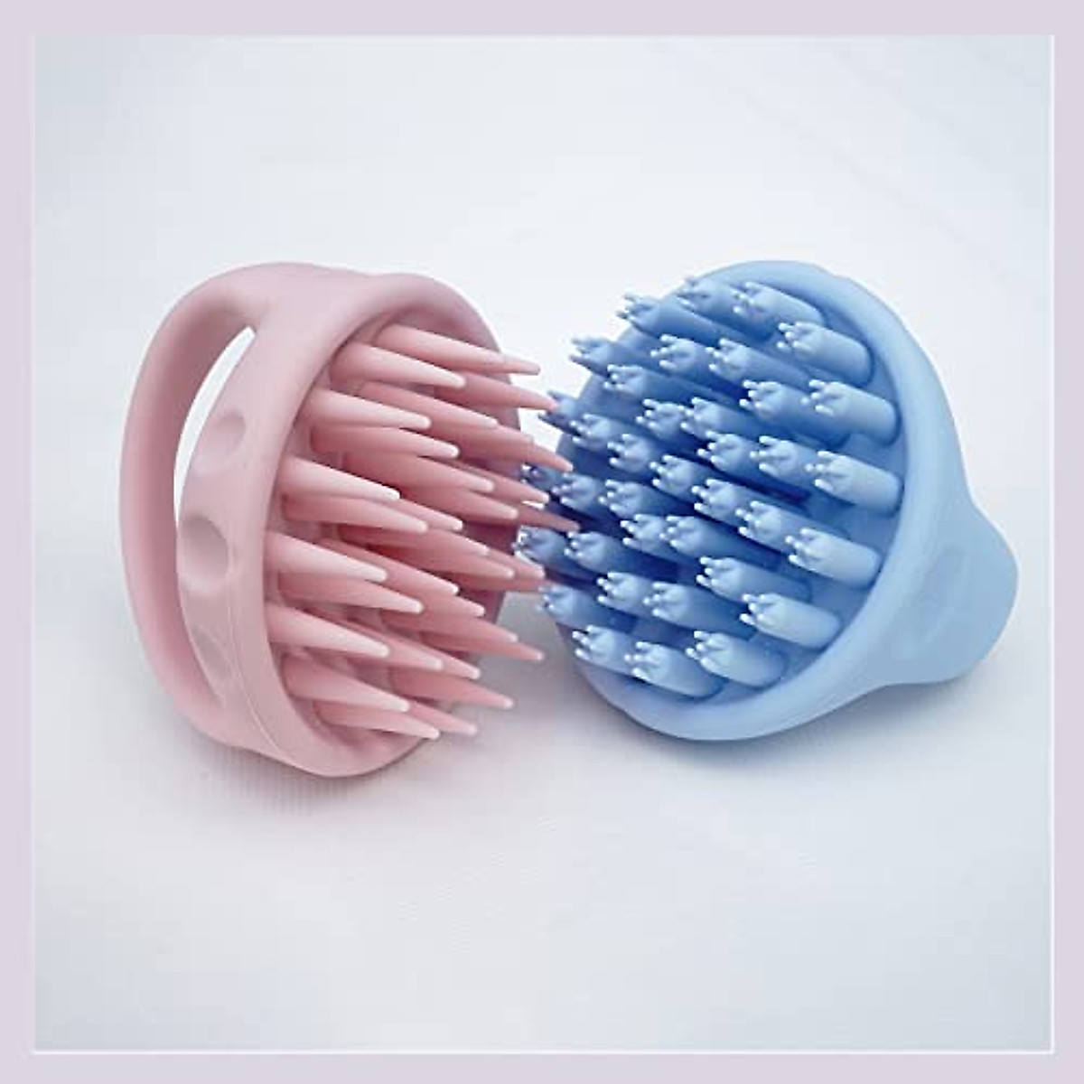 jadefun 100% Silicon Manual Scalp Massager Exfoliator Waterproof Head Scrubber Shampoo Brush for Shower Soft and Gentle for Men Women Boys Girls Kids