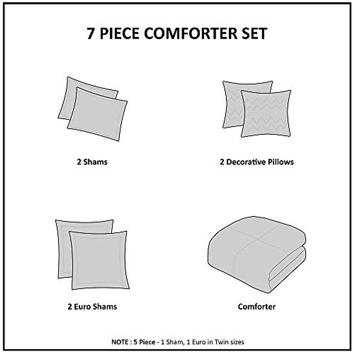 Urban Habitat Cotton Comforter Set White Comforter Queen Jacquard Tufts Pom Pom Winter All Season Shabby Chic Bedding, Matching Shams, Decorative Pillows, Full Queen Size 88 in x 92 in, Ivory 7 Piece