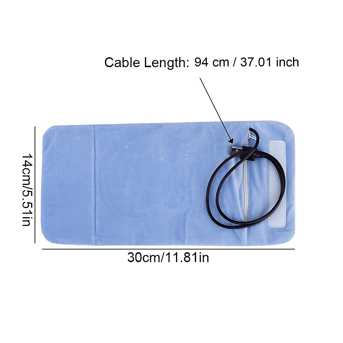 Portable Milk Warmer, Milk Heater USB Portable Travel Mug Milk Warmer Heater Bottle Heater Feeding Bottle Infant Storage Bag(Blue)