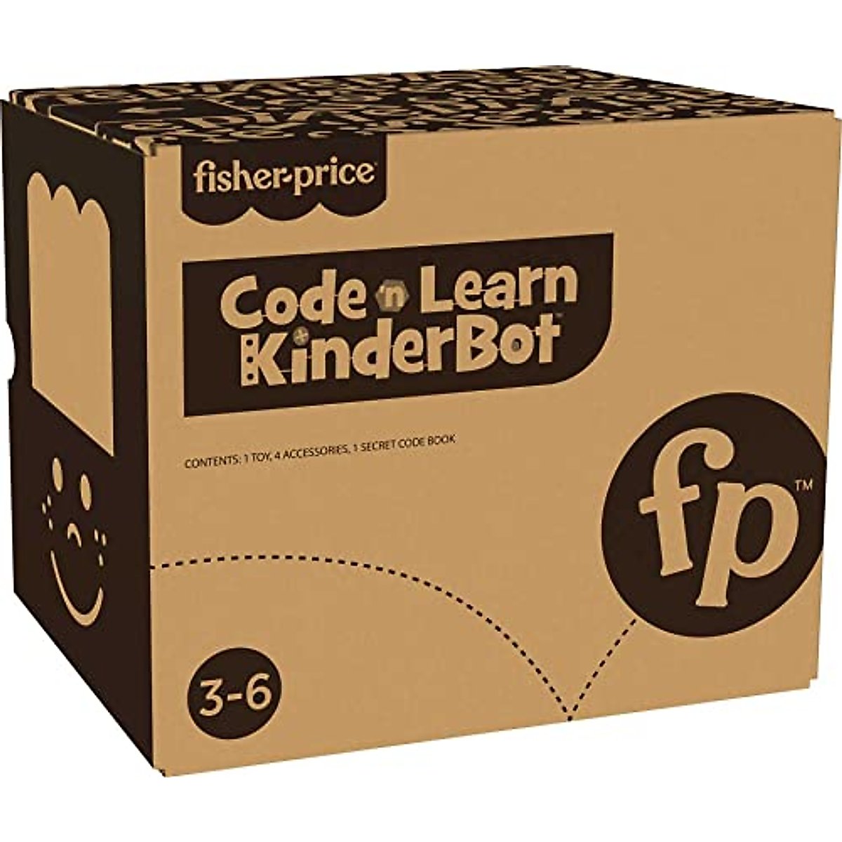 Fisher-Price Preschool Stem Learning Toy Code ‘N Learn Kinderbot Electronic Robot With Lights & Games For Ages 3+ Years