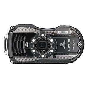 Pentax Optio WG-3 black 16MP Waterproof Digital Camera with 3-Inch LCD Screen (Black)