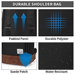 VASCHY Sling Bag for Men Women, Small Backpack Crossbody Man Shoulder Bag Purse Chest Bag for Travel Hiking Black