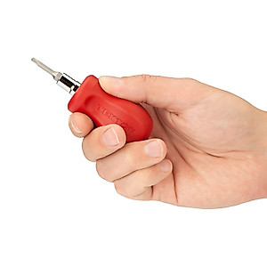 TEKTON 3-in-1 Stubby Torx Driver (T10 x T15, Red) | DMT17003