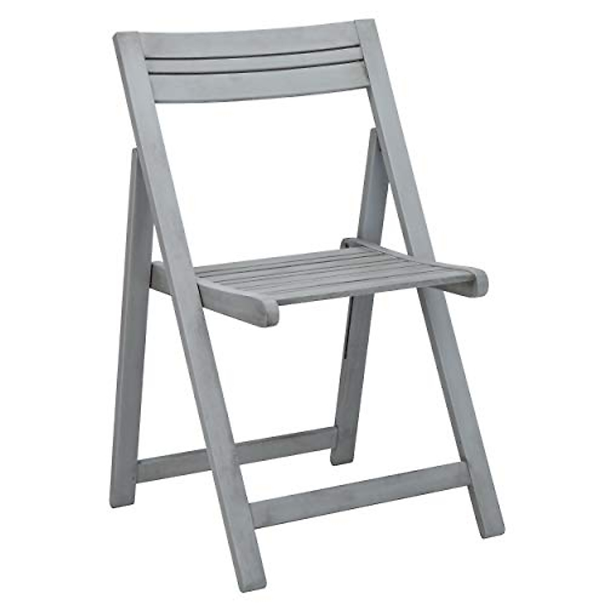 SAFAVIEH Outdoor Collection Kerman Grey Wash 5-Piece Foldable Patio Dining Set (Fully Assembled)