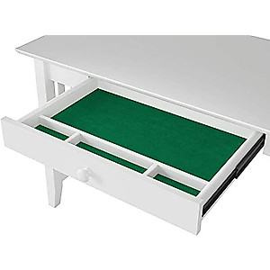 AFI Mission Desk with Drawer White