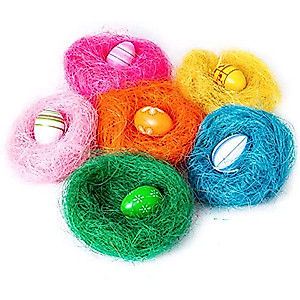 NJN Easter Grass for Easter Basket Grass Filler Stuffer 150g, Easter Party Craft Supplies Decorations