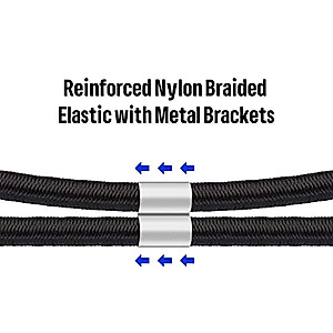 PAHTTO Trash Can Lock 2PCS, Lid Lock for 30-50 Gal Outdoor Garbage Cans, Heavy Duty Bungee Cord Garbage Can Lock for Animals, Squirrels, Dogs, Raccoons