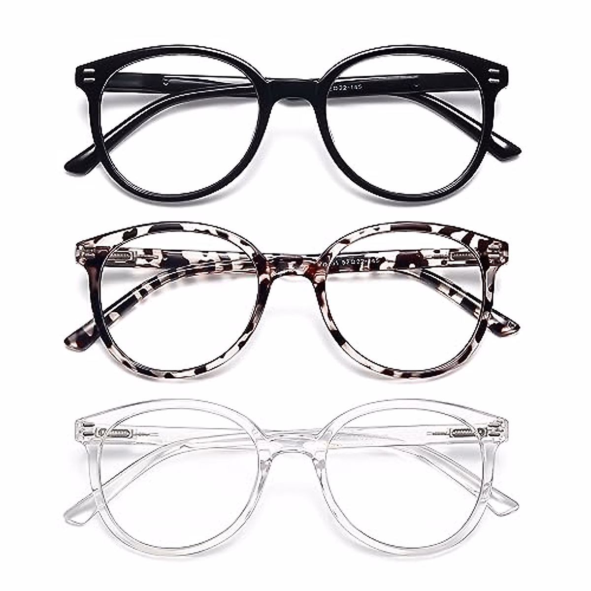 IBOANN Iconic Blue Light Glasses for Woman - Computer Glasses 99% Blue Light Blocking - Anti Eyestrain & UV Glare Protection