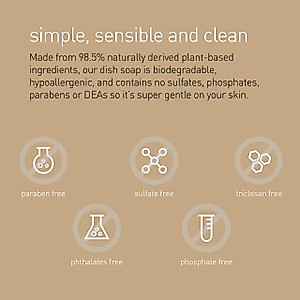 simplehuman Citrus Blossom Dish Soap Refill Pouch, 34 Fl Oz, Pack of 6