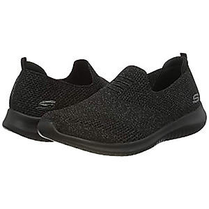 Skechers womens Sneaker,Black,8 M US