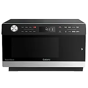 Galanz GTWHG12S1SA10 4-in-1 ToastWave with TotalFry 360, Convection, Microwave, Toaster Oven, Air Fryer, 1000W,1.2 Cu.Ft, LCD Display, Cook, Sensor Reheat, Stainless Steel