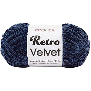 Premier Yarns Navy Yarn Retro Velvet