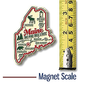 Maine Premium State Magnet by Classic Magnets, 2.2" x 3", Collectible Souvenirs Made in The USA