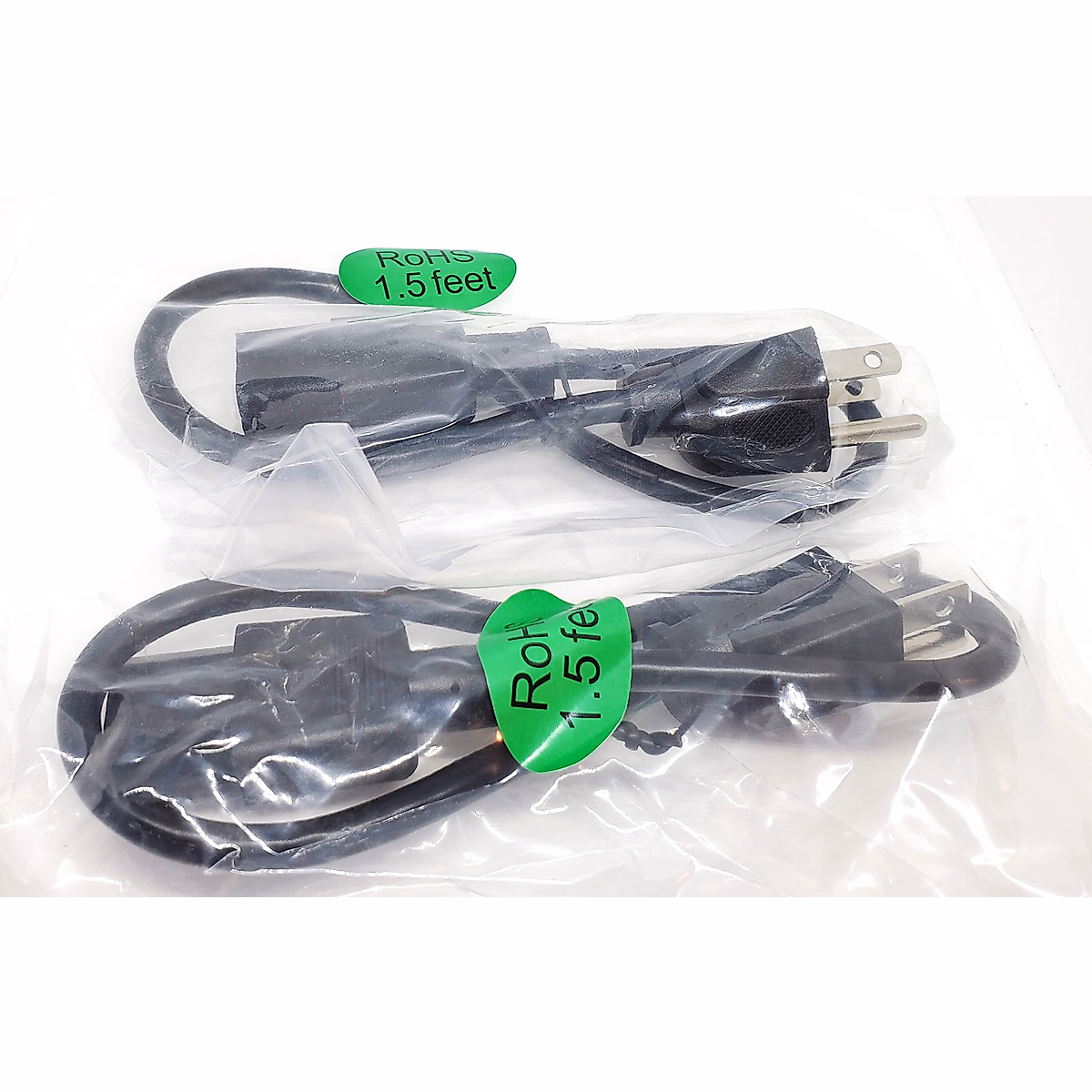 Pc Accessories - Connectors Pro 5-Pack 18" Universal Power Cord 1.5 ft, IEC320 C13 to NEMA 5-15P 18 Inches Cable, CSA UL RoHS