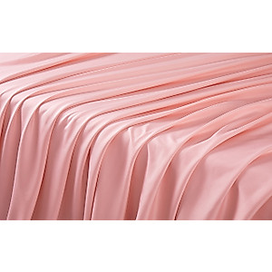 Manyshofu Extra Deep Pocket Full Size Sheets Set - Hotel Luxury 1800 Thread Count Sheets & Pillowcases - Kids Bedding Set up to 24" Mattress - Blush Pink Bed Sheets 18-24 Inch Deep Pockets - 4 Piece