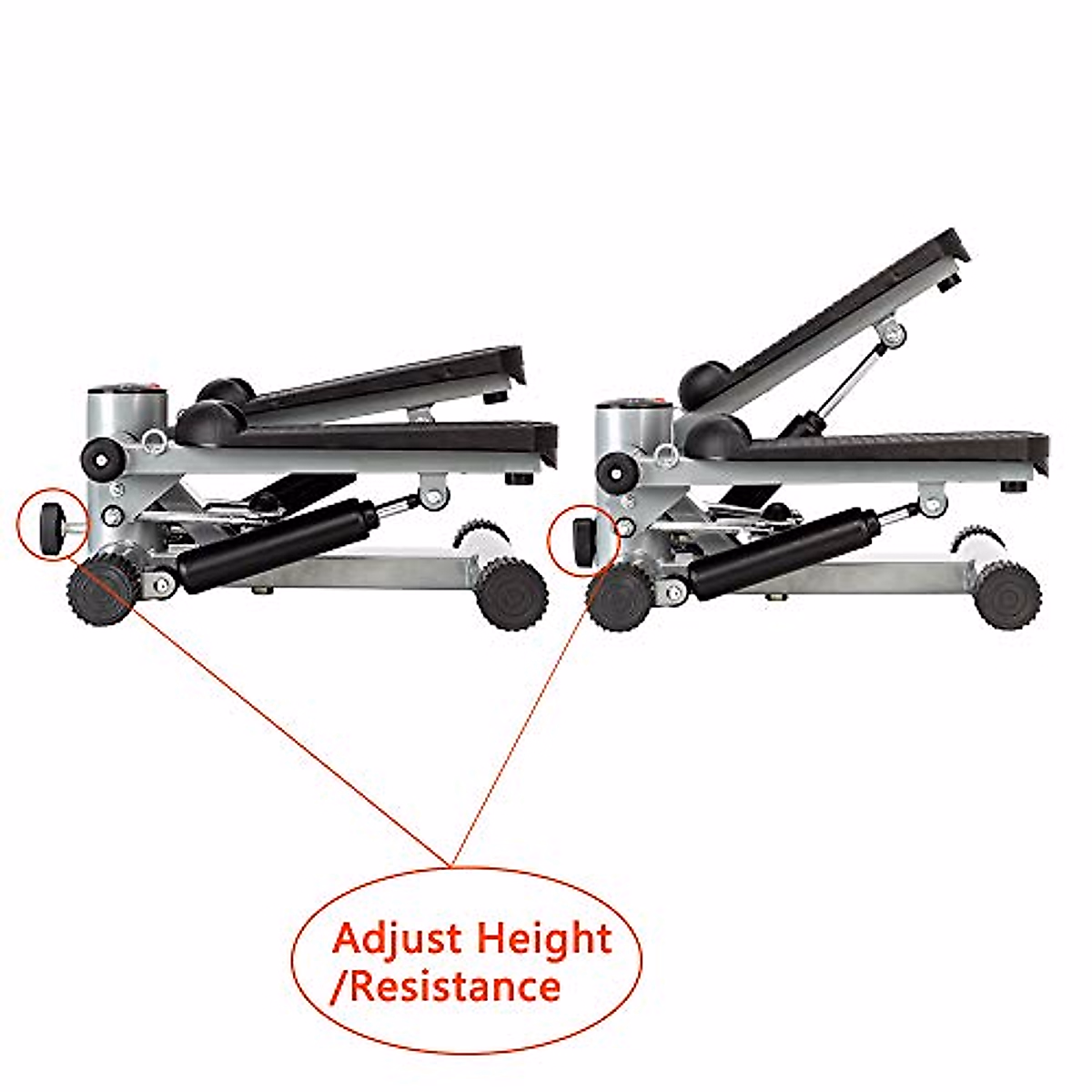 Fitness Stair Steppers for Exercise, Mini Elliptical Machines for Home Use with Resistance Bands, Stepper Exercise Equipment, Cubii Workout Equipment