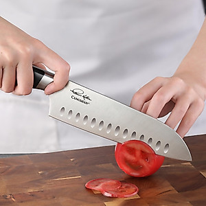 Cangshan Thomas Keller Signature Collection Swedish Powder Steel Forged, 7-Inch Santoku Knife, Black