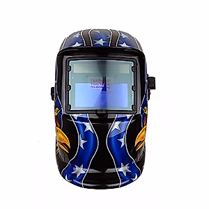 Instapark ADF Series GX-500S Solar Powered Auto Darkening Welding Helmet with Adjustable Shade Range #9 - #13 (American Eagle)