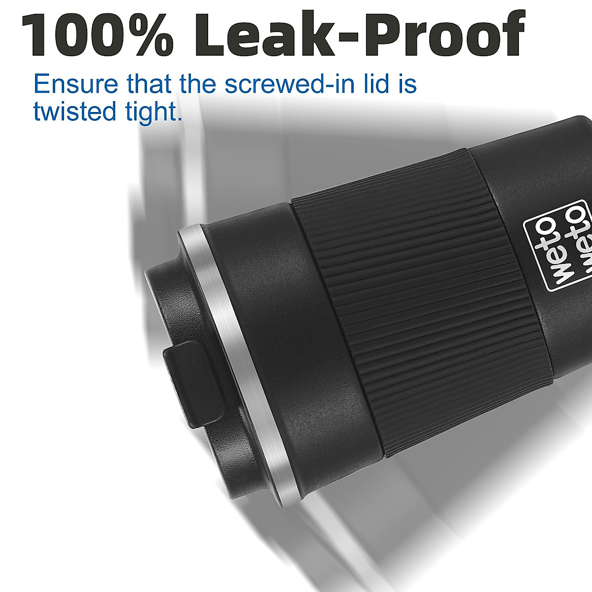 WETOWETO 12oz Stainless Steel Coffee Tumbler, Travel Coffee Mug, Insulated Coffee Mug with Lid, Spill Proof Coffee Cup, Portable Thermal Mug, Reusable Coffee Cup for Hot and Cold