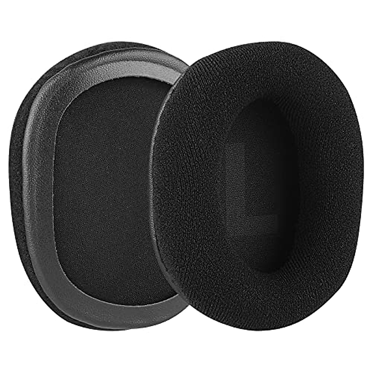 Geekria Comfort Velour Replacement Ear Pads for Logitech G Pro, G Pro X, G433, G233 Headphones Earpads, Headset Ear Cushion Repair Parts (Black)
