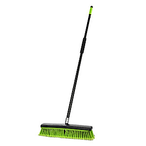 Alpine 2-in-1 Multi-Surface Squeegee Push Broom (18 Inch, 1 Pack)