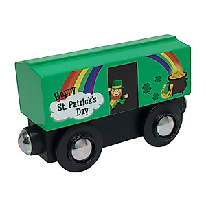 Choo Choo Track & Toy Co. St. Patrick's Day Boxcar Wooden Train