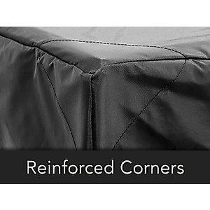 Covermates Upright Ping Pong Table Cover - Indoor/Outdoor Tennis Covers, Heavy Duty Water-Resistant for Foldable Kettler Table, Classic 12-Guage Vinyl, 60W x 28D x 60H, Black