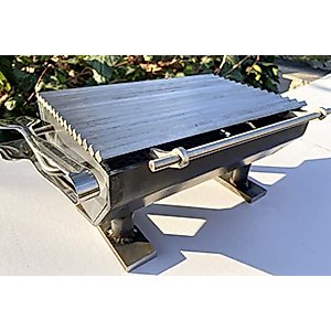 Hibachi Grill Metal Portable Fire Pit, Outdoor Fire Pit, Backyard Fire Pit Bowl, Stainless Steel Charcoal Grill Kebab BBQ Portable Grill