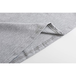 Hupohoi Big Girls' Summer Cartoon Sleepwear Cute Panda Lovely Cat Nightgown Cotton Sleepshirt Dress, Panda, 12(US 8-11 Years)