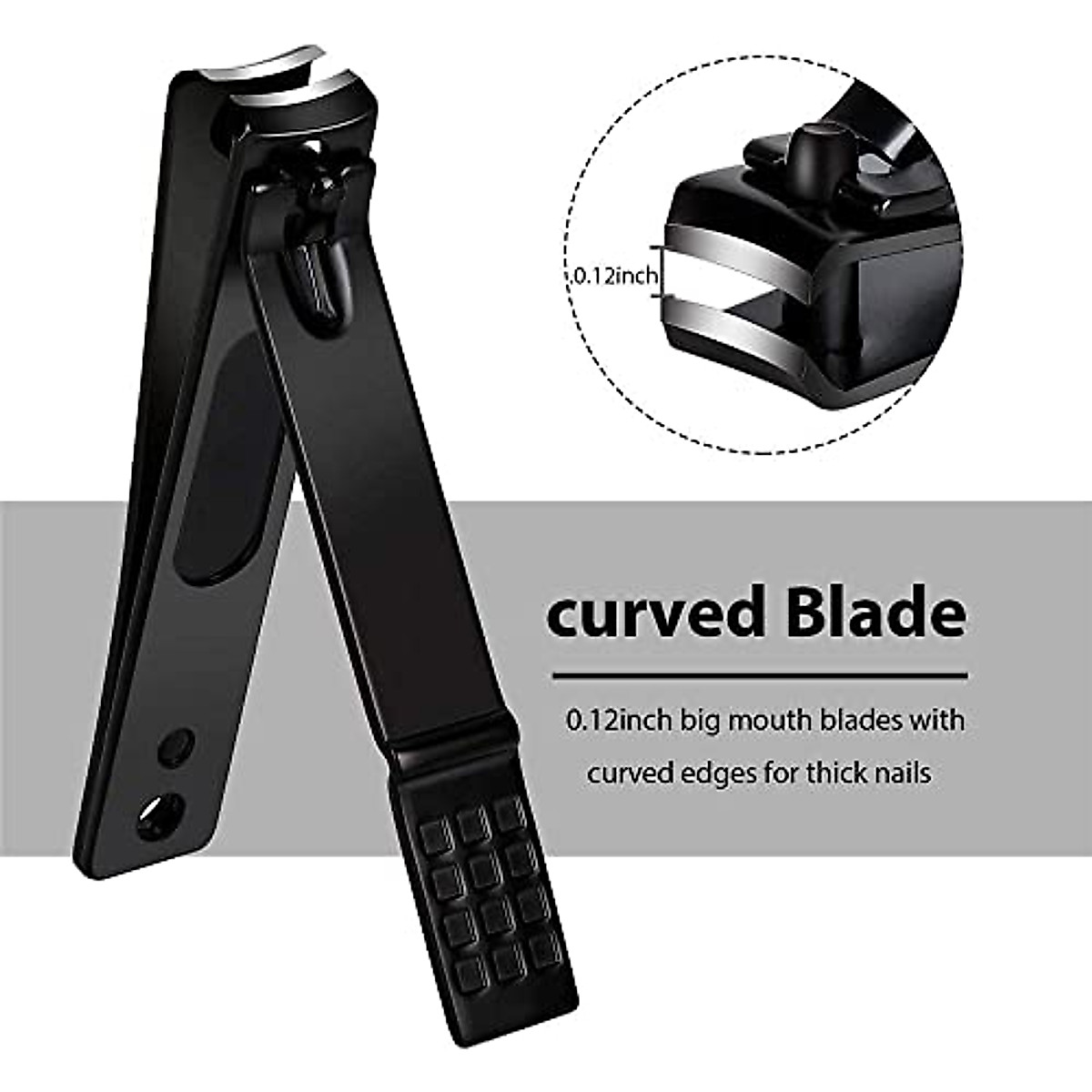 Nail Clippers Set, Toe Nail/Toenail Clippers and Fingernail Clippers for Men/Women/Kids,4 pic Nail Cutter Set Include Nail File Tweezer Gifts for Women and Men Mom