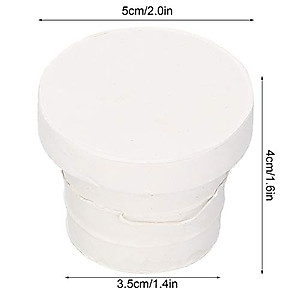 2Pcs Ladder Rubber Stopper Bumper,Replacement Safety Guard Swimming Pool Supplies,for Swimming Pool Ladders (White)