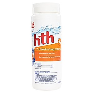 HTH 42001 1-inch Chlorinating Tablets Swimming Pool Sanitizer, 1.5 lbs