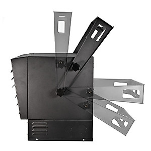 Comfort Zone Hard-Wired Digital Ceiling Mount Heater w/Full-Function Remote, 10,000 Watt, 240 Volt, Fan-Forced, Overheat Protection, Thermostat & 12-Hour Timer, Ideal for Garage & Workshop, CZ260ERBK