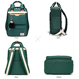 AO ALI VICTORY Laptop Backpack 15.6 Inch for Women Men Teacher Backpacks Nurse Bag Anti Theft Travel Back Pack Large College Bookbag (Medium, Olive Green)