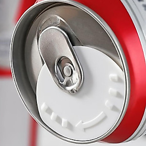 18 PCS Soda Can Covers Lids, Can Sealer Beverage Can Cap Can Protector, Plastic Can Covers, Spill Guard for Beer Juice Soda and More(Black, White, Red)