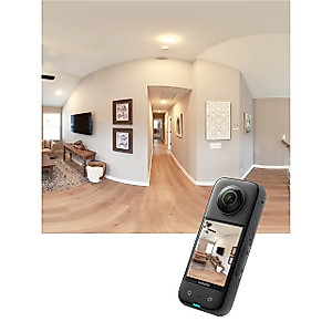 Insta360 X3 Virtual Tour Kit - 360 Virtual Tour Camera, 72MP Photo, 5.7K 360 Active HDR Video, Top Stabilization, Long-Life Replaceable Battery, Great Low Light Performance, WiFi Preview & Transfer