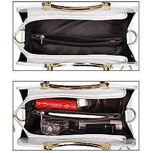 TIBES Shiny Patent Leather Women Purses Satchel Handbags Ladies Fashion Top Handle Handbags Crossbody Shoulder Bags