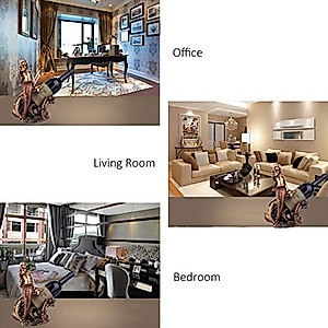 Kelendle Resin Single Wine Holder Women Wine Bottle Holders Countertop Wine Rack Creative Wine Display Rack Modern Tabletop Wine Racks Home Decor Ornaments Crafts for Living Room(Mermaid)