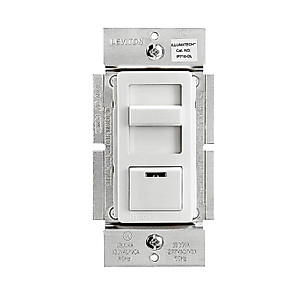 Leviton IllumaTech Dimmer Switch for 0-10V LED, Mark 7 Florescent Ballasts, IP710-DLZ, White, Image