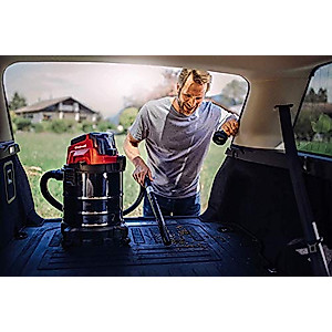 Einhell TC-VC 18/20 Li Stainless Steel Dry Tank, Tool Only (Battery + Charger Not Included)