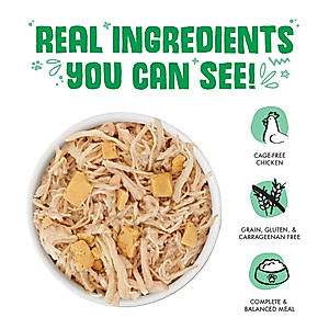 Weruva Classic Cat Food, Green Eggs & Chicken with Chicken Breast & Egg in Pea Soup, 3oz Can (Pack of 24)