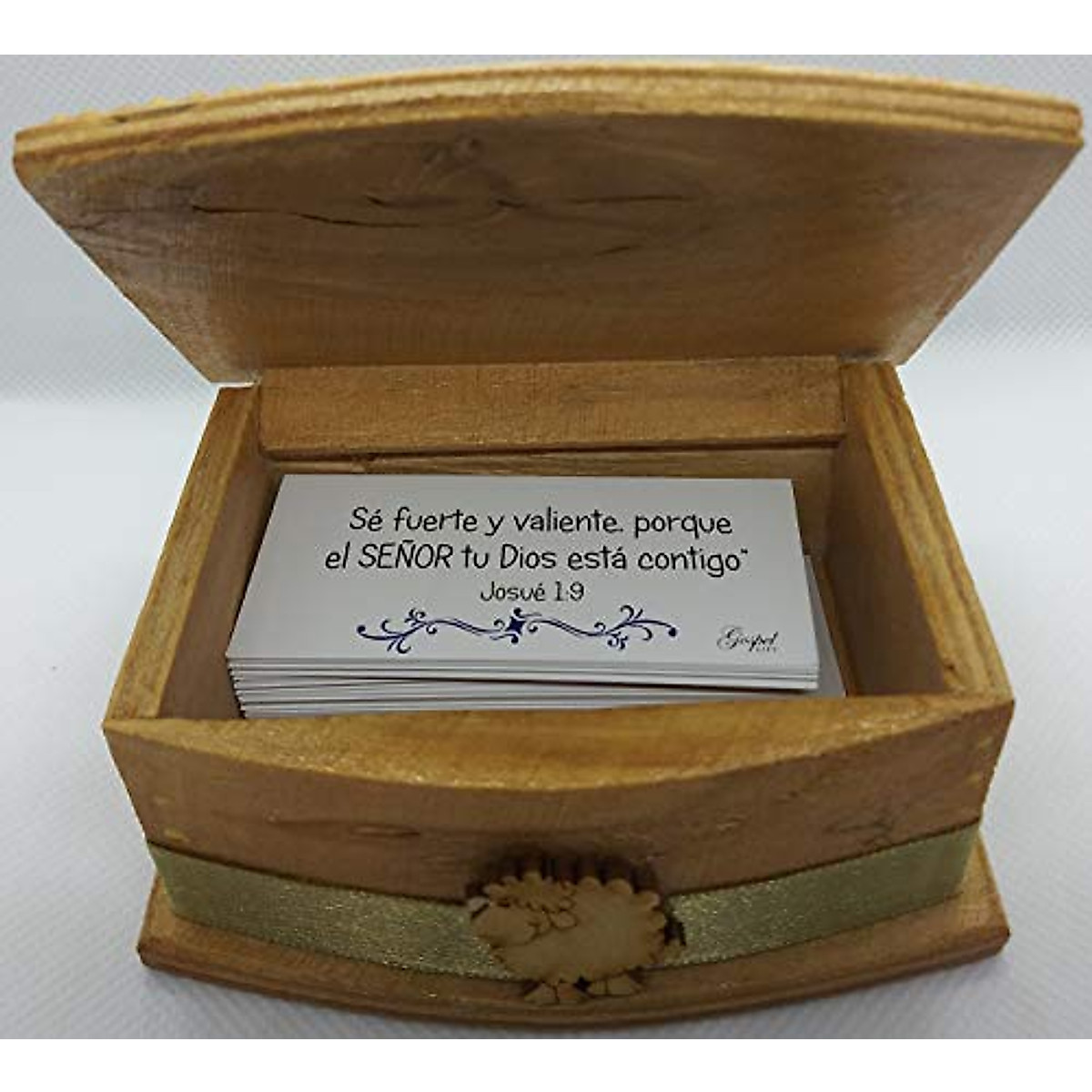 Christian Gifts Handmade Blessings Box Inspirational Faith Based Promise Scripture Bilingual Card Box Women Gift Cajitas de Promesas Regalos Cristianos Decoration Box