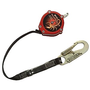 Miller by Honeywell PFL-1/9FT Scorpion Personal Fall Limiter with Locking Snap Hook
