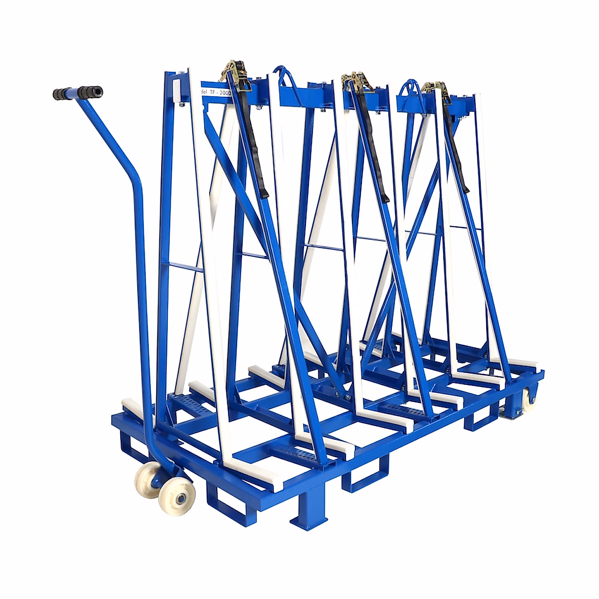 Aardwolf Heavy-Duty Transport Frame TF2000: Secure and Versatile Solution for Safely Moving Vanity Tops and Workpieces - Ideal for Stone Fabrication Shops, Construction Sites, and More, Blue